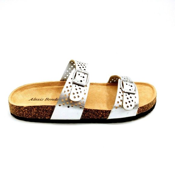 Alexis Bendel | Shoes | Alexis Bendel Womans Peggy Slide Sandal Silver ...